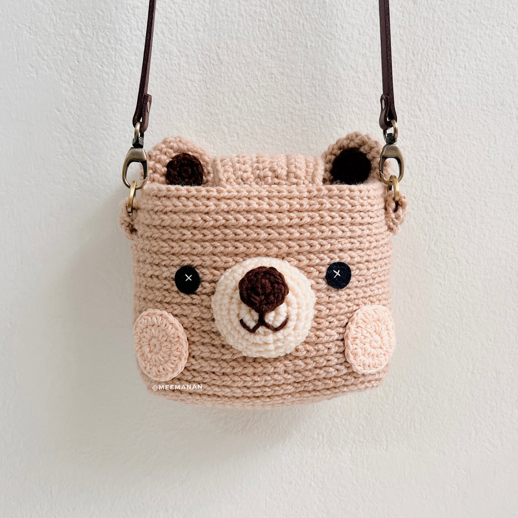 MADE TO ORDER / Crochet Fuji Instax Case - Bear – Meemanan