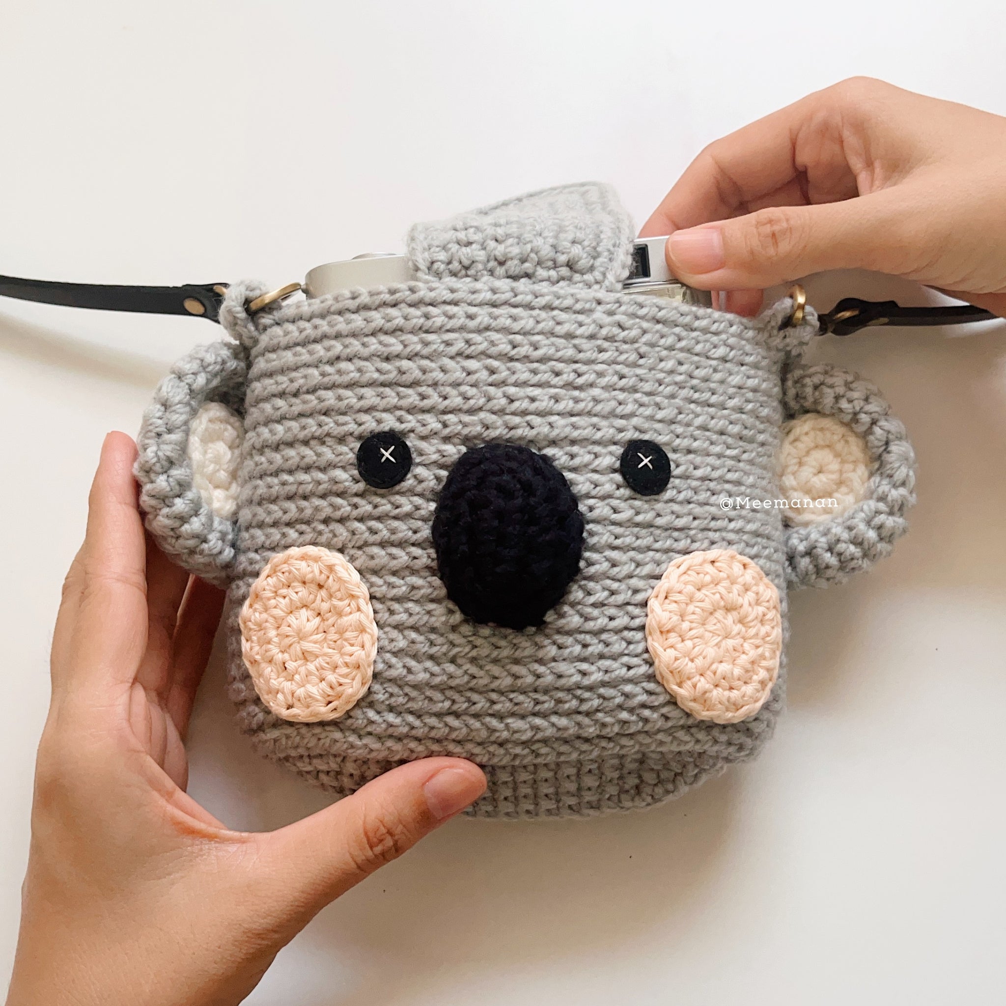 MADE TO ORDER / Crochet Fuji Instax Case - Koala – Meemanan