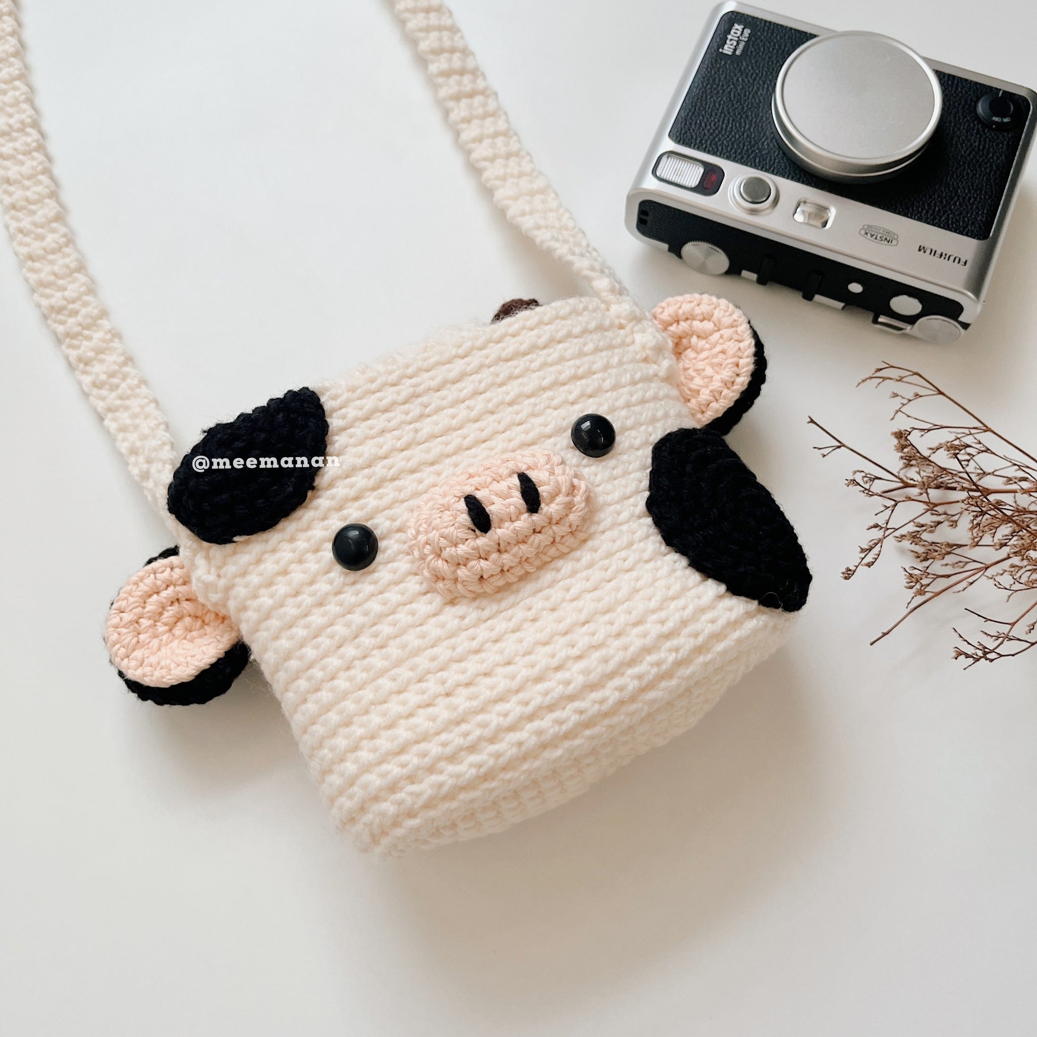 Pattern Fuji Instax Case | Pig & Cow – Meemanan