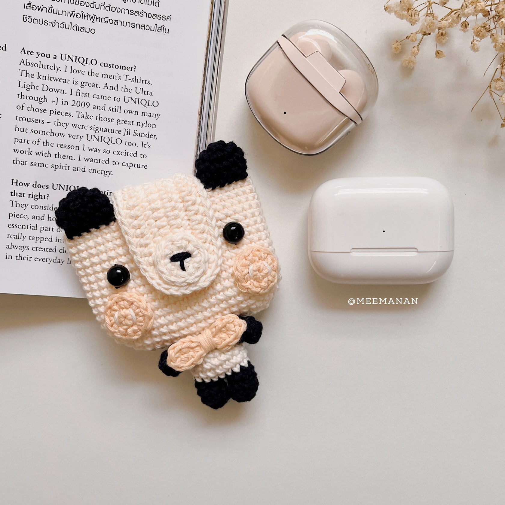 Pattern EarPods Pouch | Koala & Panda – Meemanan